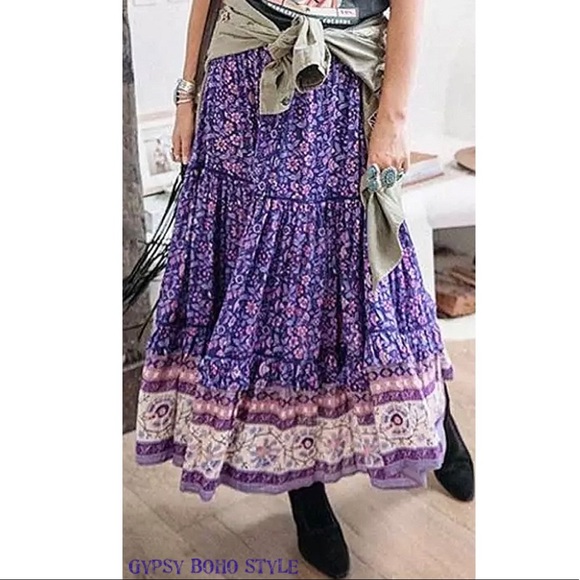 Skirts | Gypsy Boho Inspired Dahlia Gypsy Skirt | Poshmark